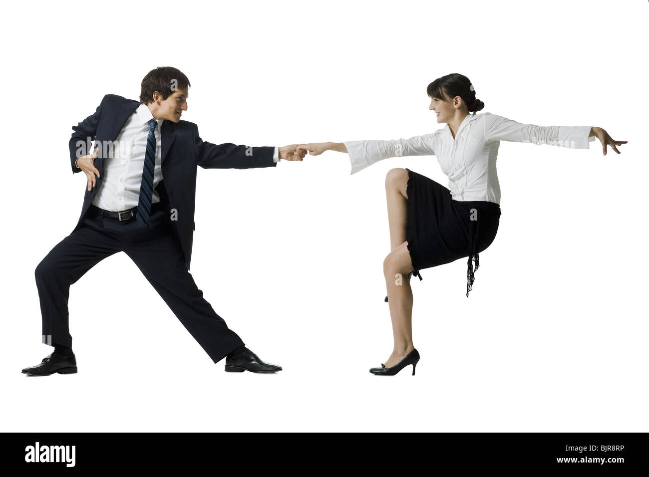 business people dancing Stock Photo - Alamy