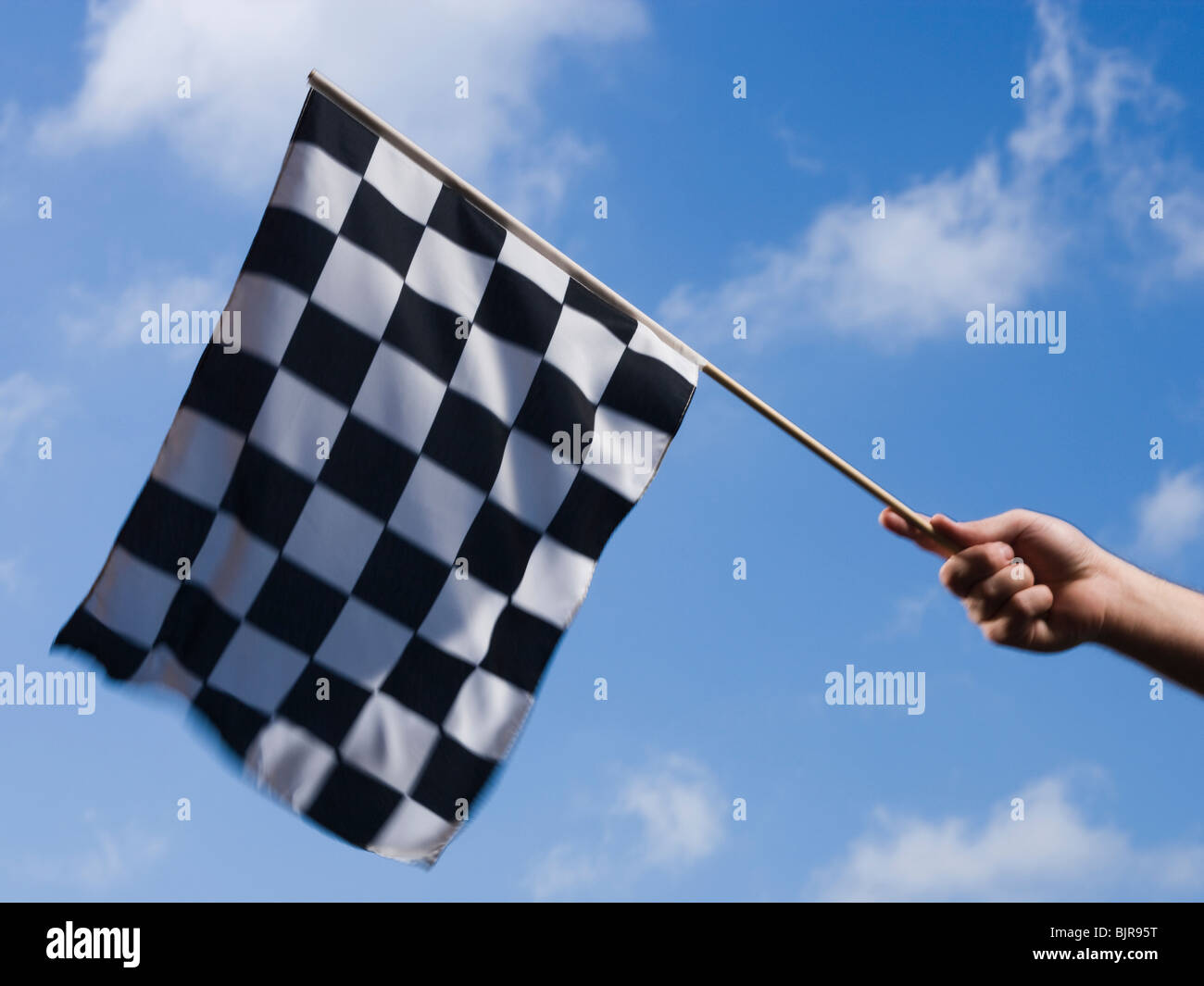 Checkered flag and car and race hi-res stock photography and images - Alamy