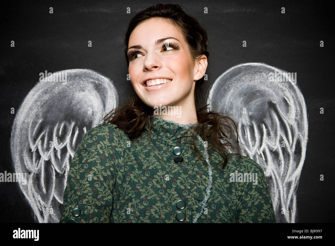 Woman angel wings hi-res stock photography and images - Alamy