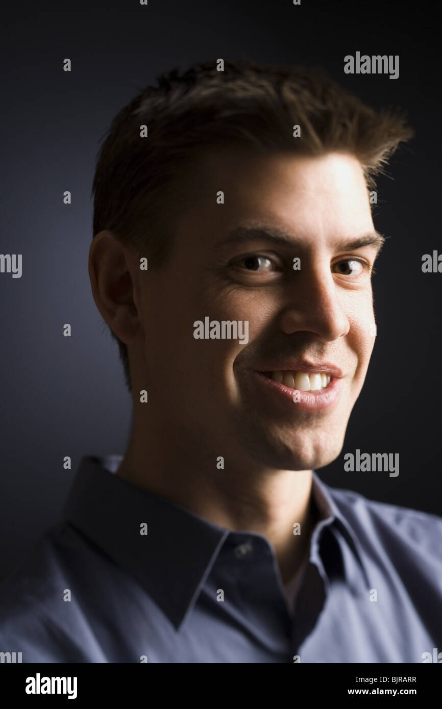 Man posing in a shirt Stock Photo - Alamy