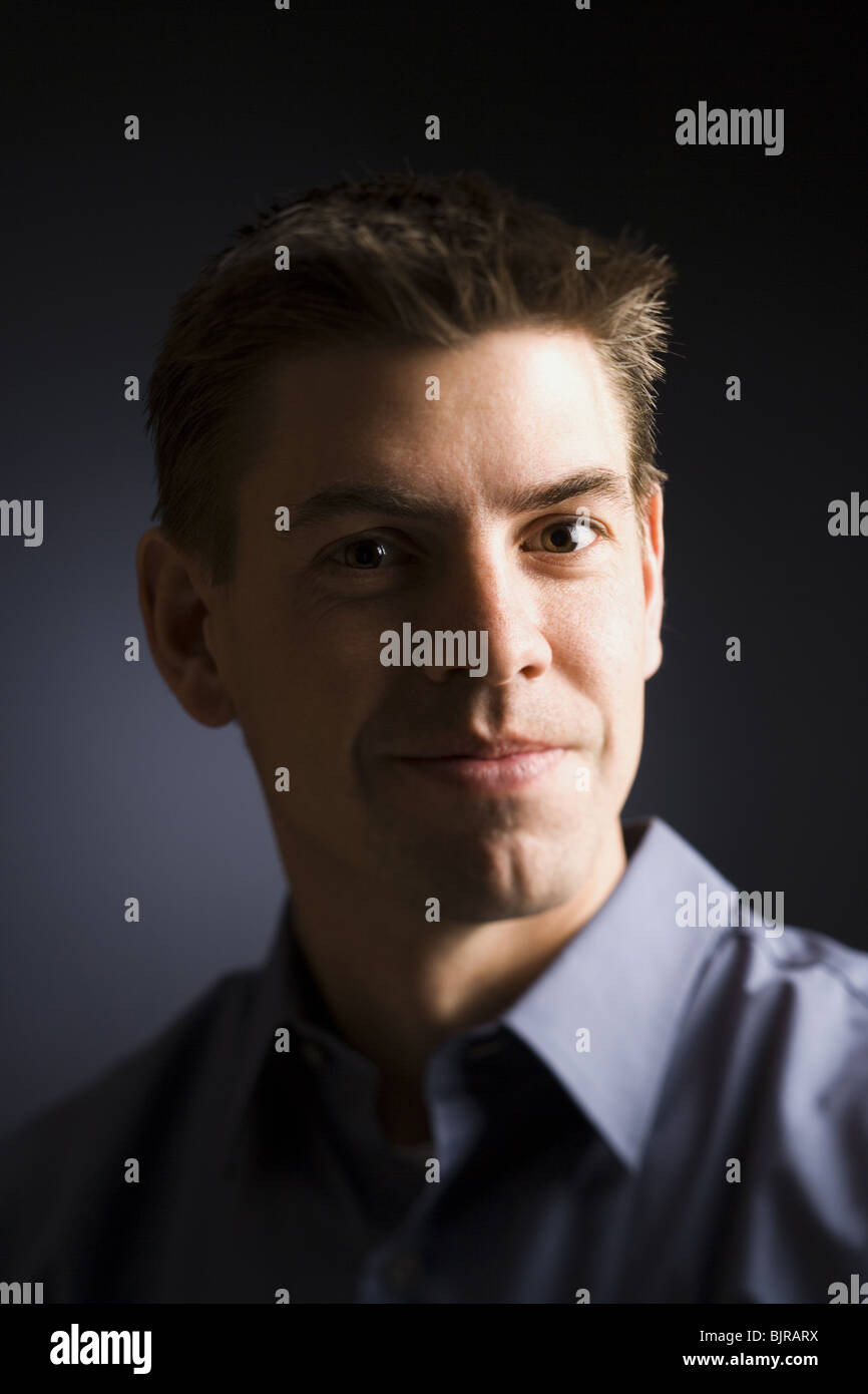 Man posing in a shirt Stock Photo - Alamy