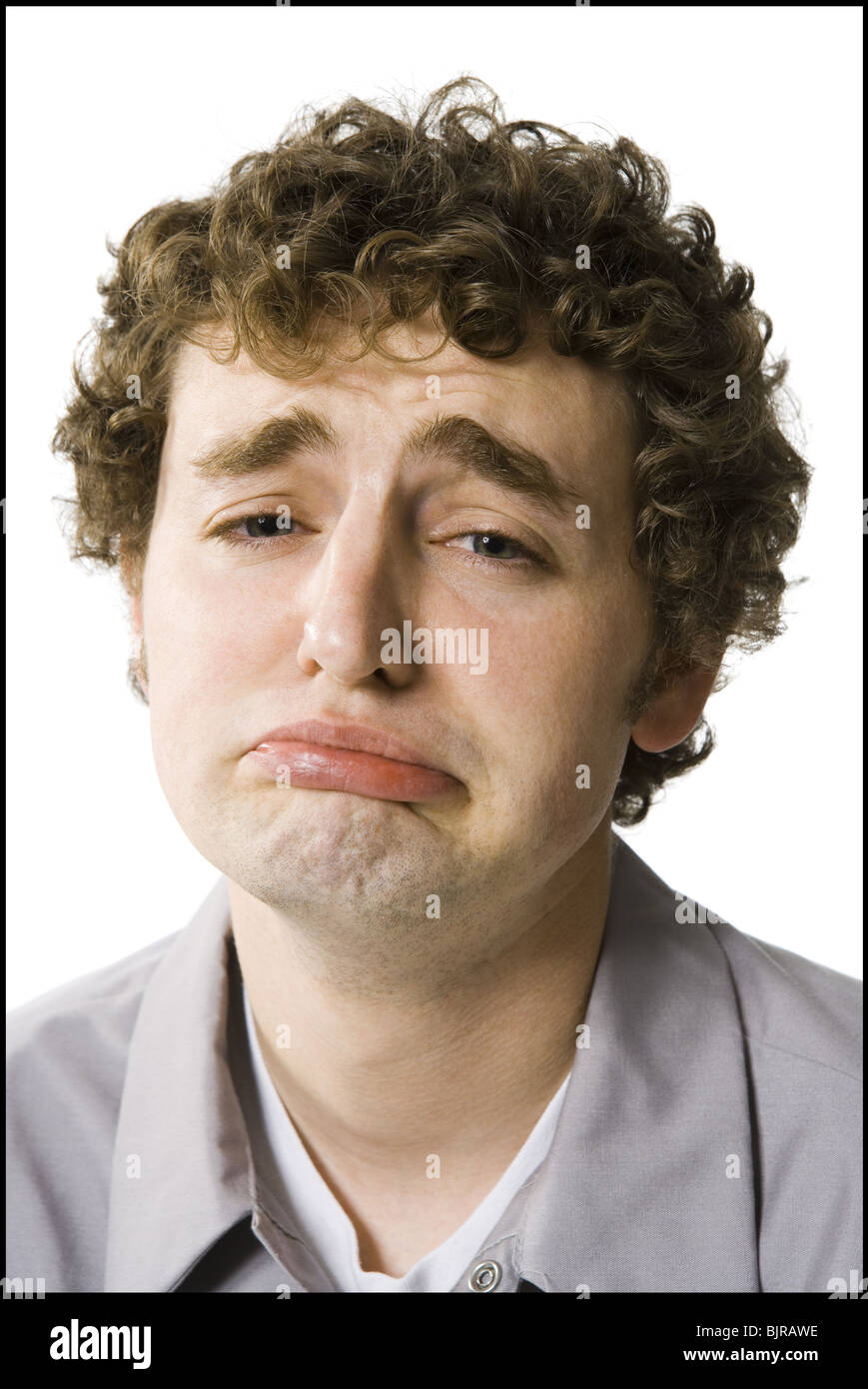 Man crying out in distress Stock Photo - Alamy