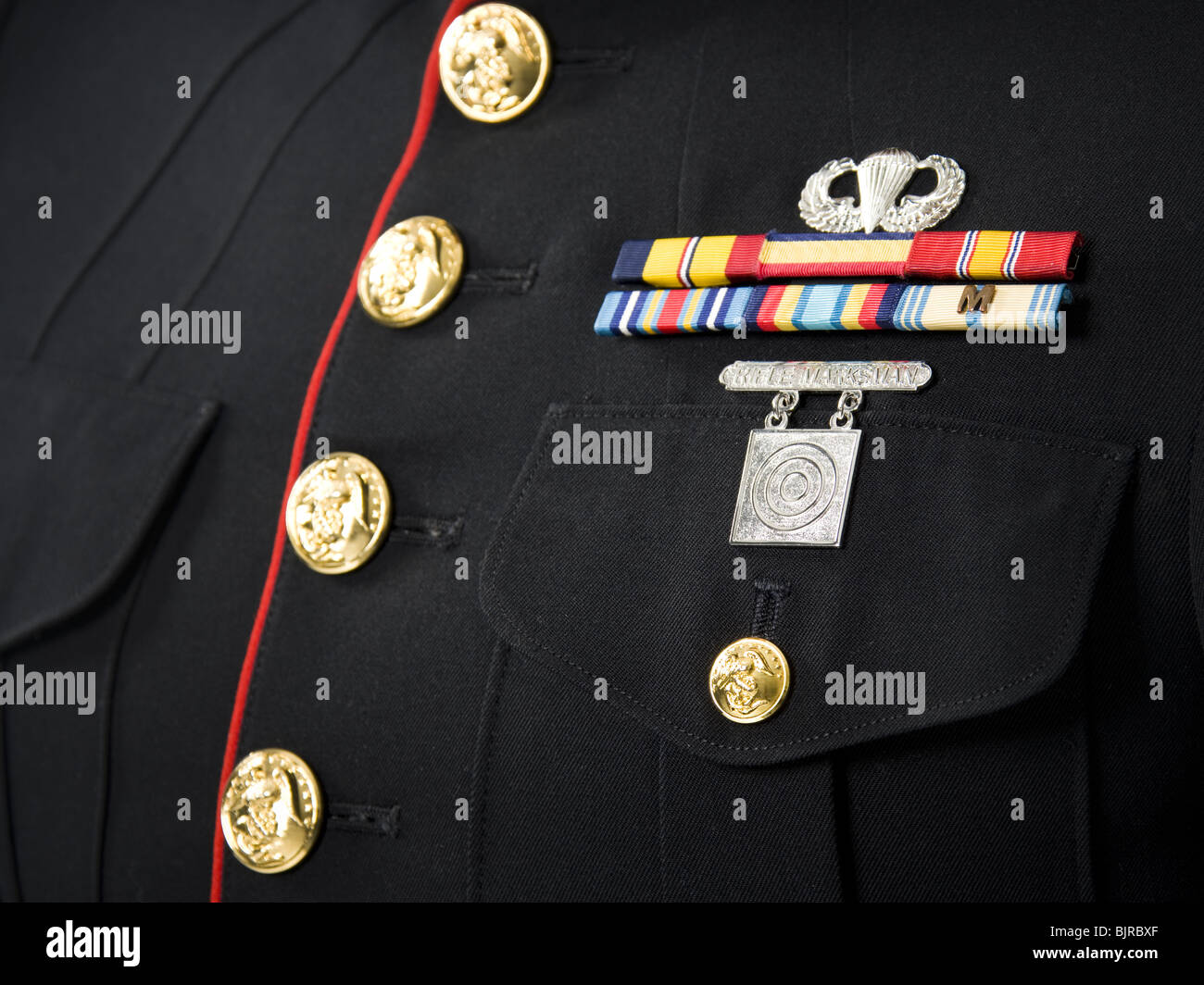 Close-Up of marine badge Stock Photo - Alamy