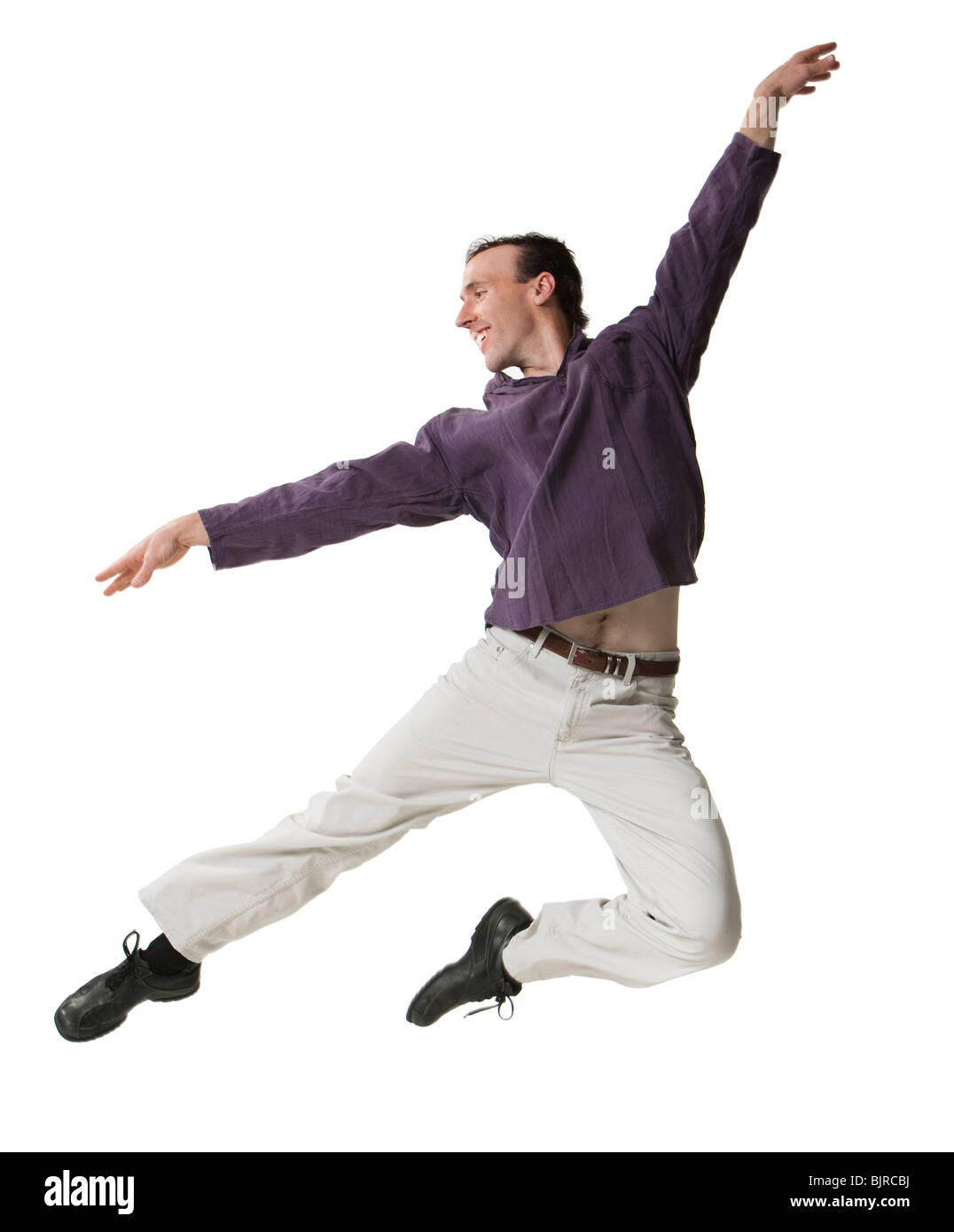 Person leaping in the air Stock Photo - Alamy