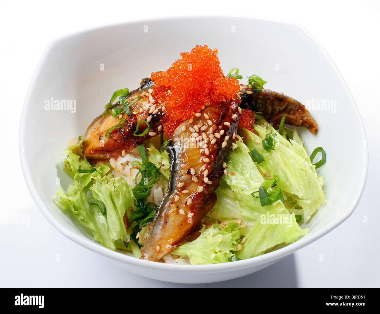 Salad with a grig Stock Photo - Alamy