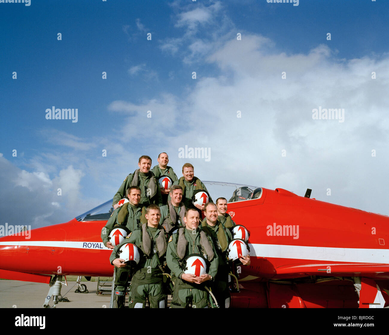 The red arrows and pilots hi-res stock photography and images - Alamy