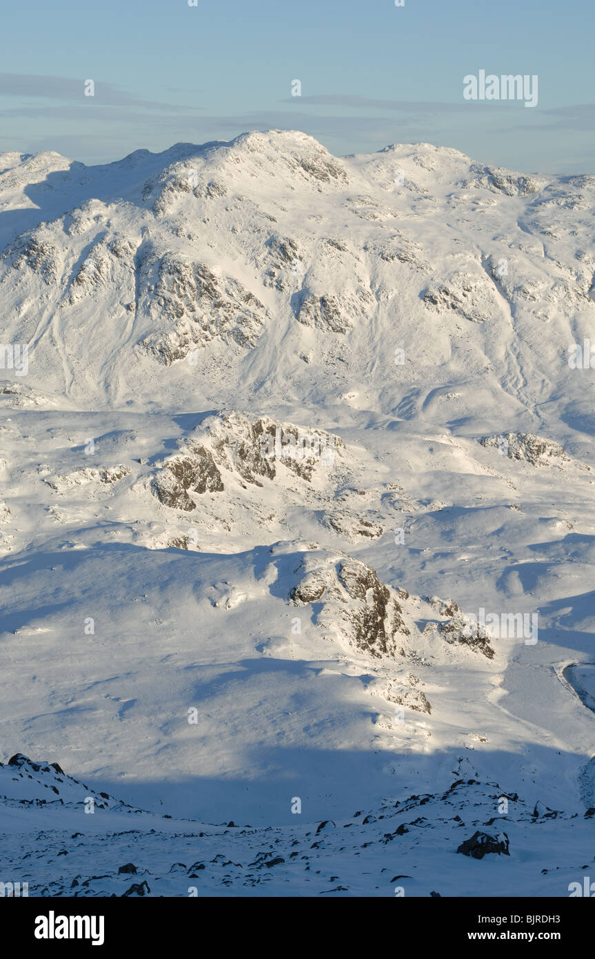 Crinkle Crags from Slight Side. in the Lake District National Park in ...