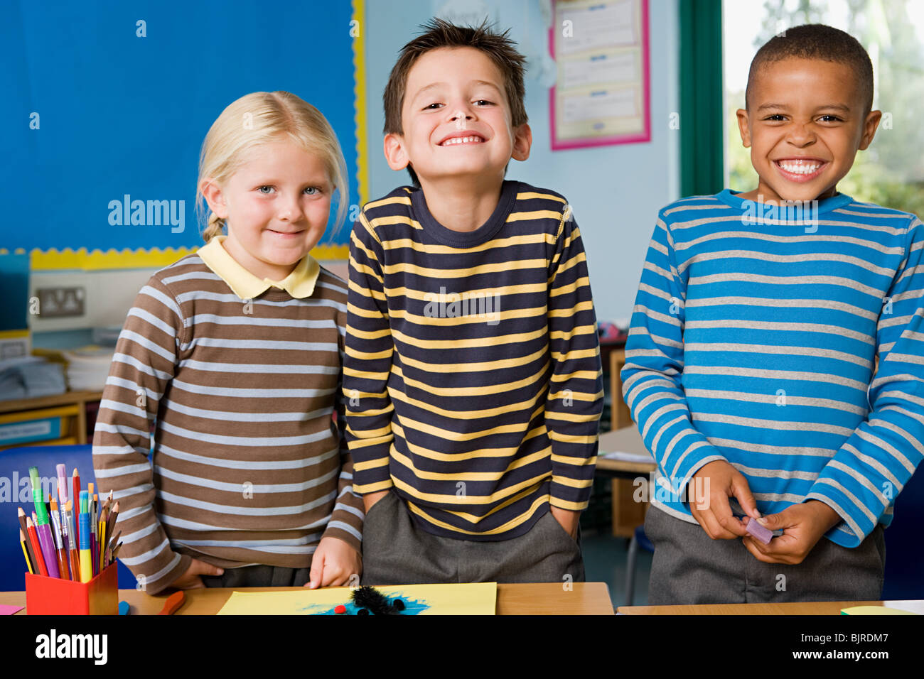 Mischievous primary school students Stock Photo - Alamy