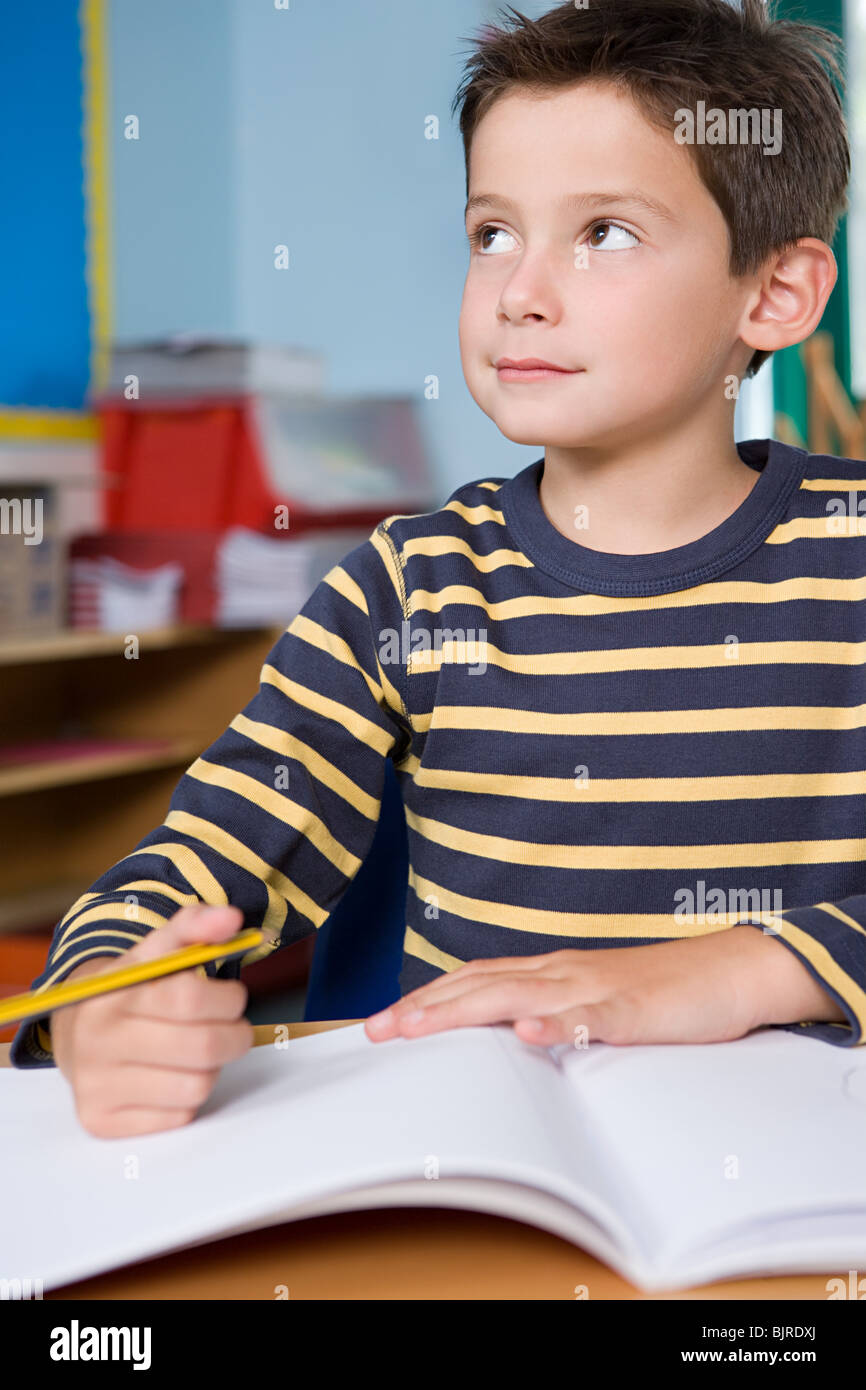 Child Thinking Classroom High Resolution Stock Photography and Images ...
