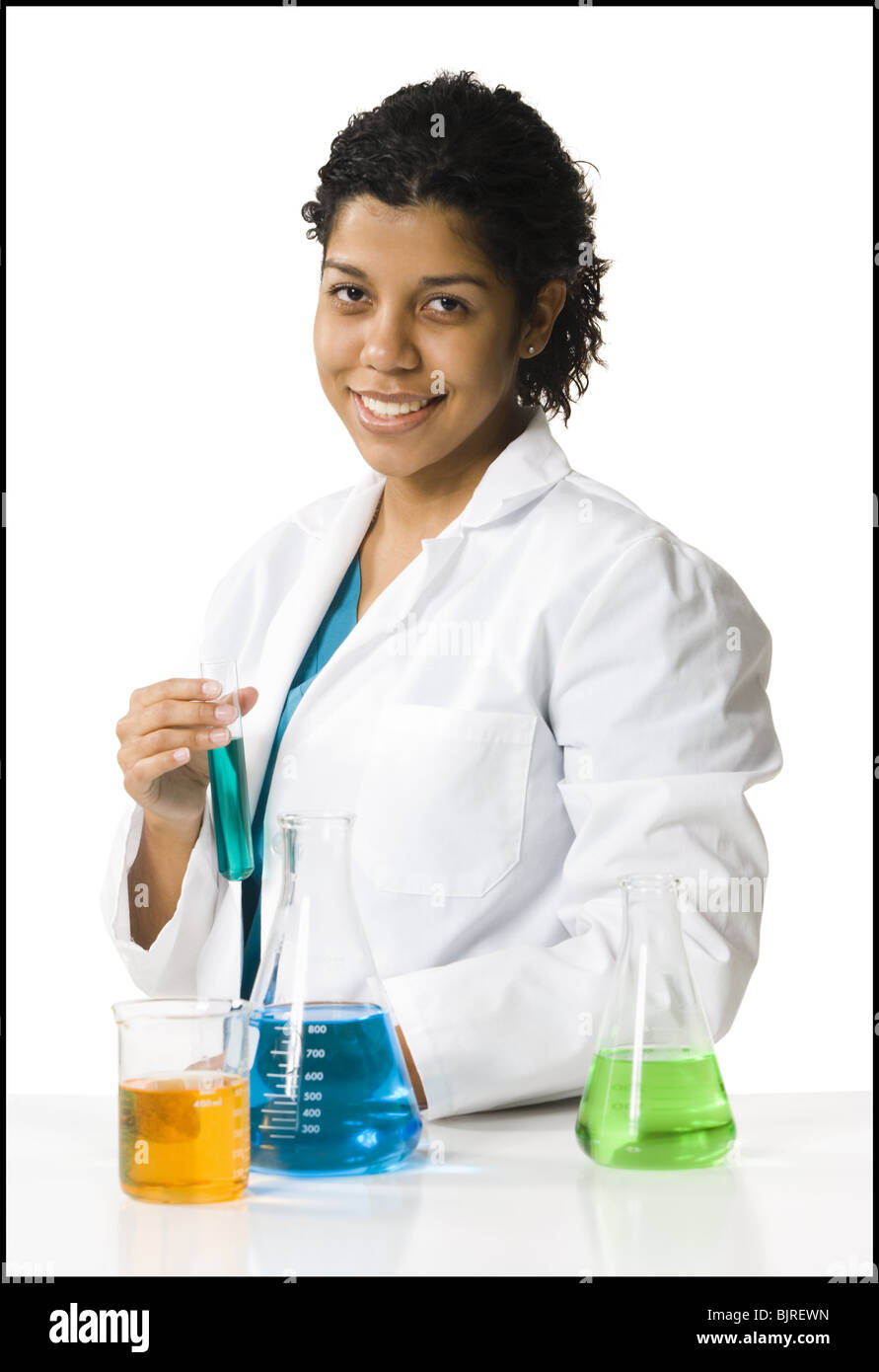 Technician thinking women hi-res stock photography and images - Alamy