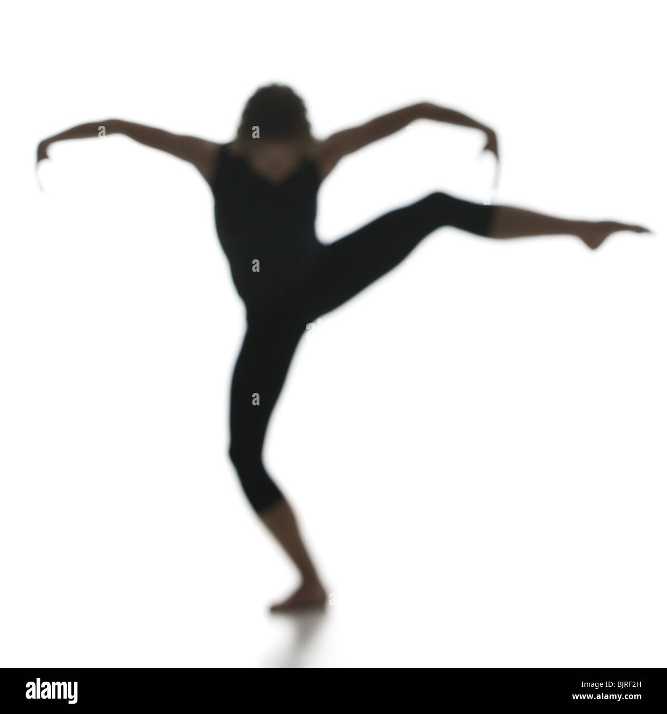 Back view young ballet dancer Cut Out Stock Images & Pictures - Alamy