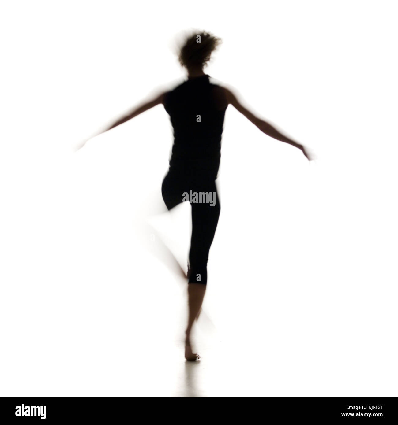 Silhouette of ballet dancer Stock Photo - Alamy