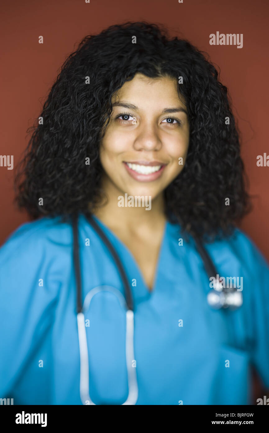 Female healthcare professional Stock Photo - Alamy