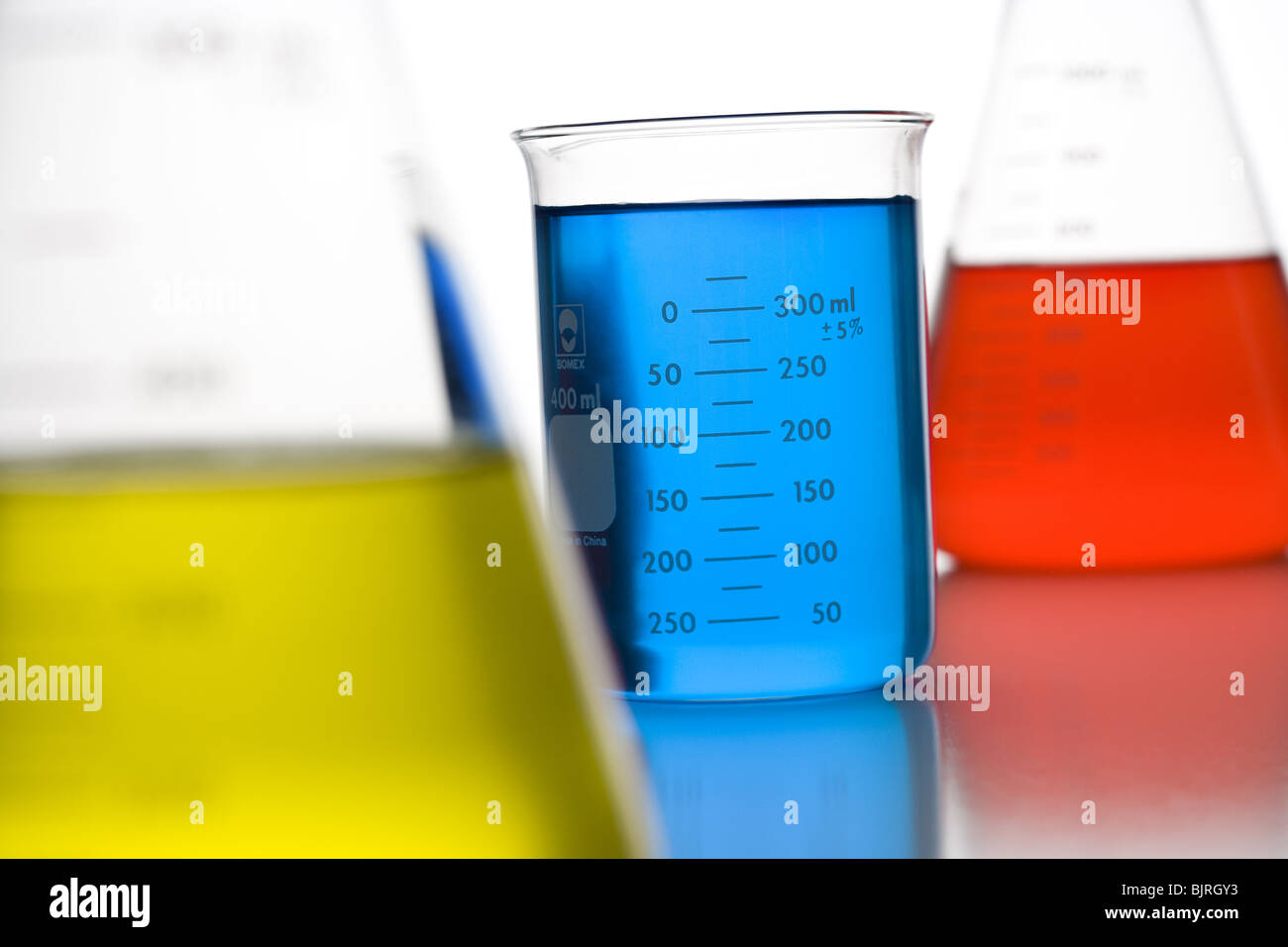 Beaker and flasks Stock Photo - Alamy