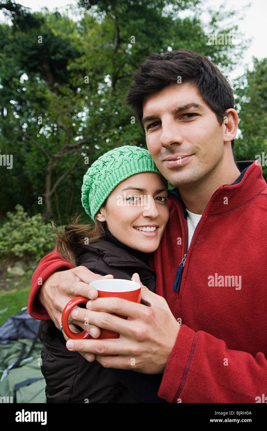 Keeping warm outdoors hi-res stock photography and images - Alamy