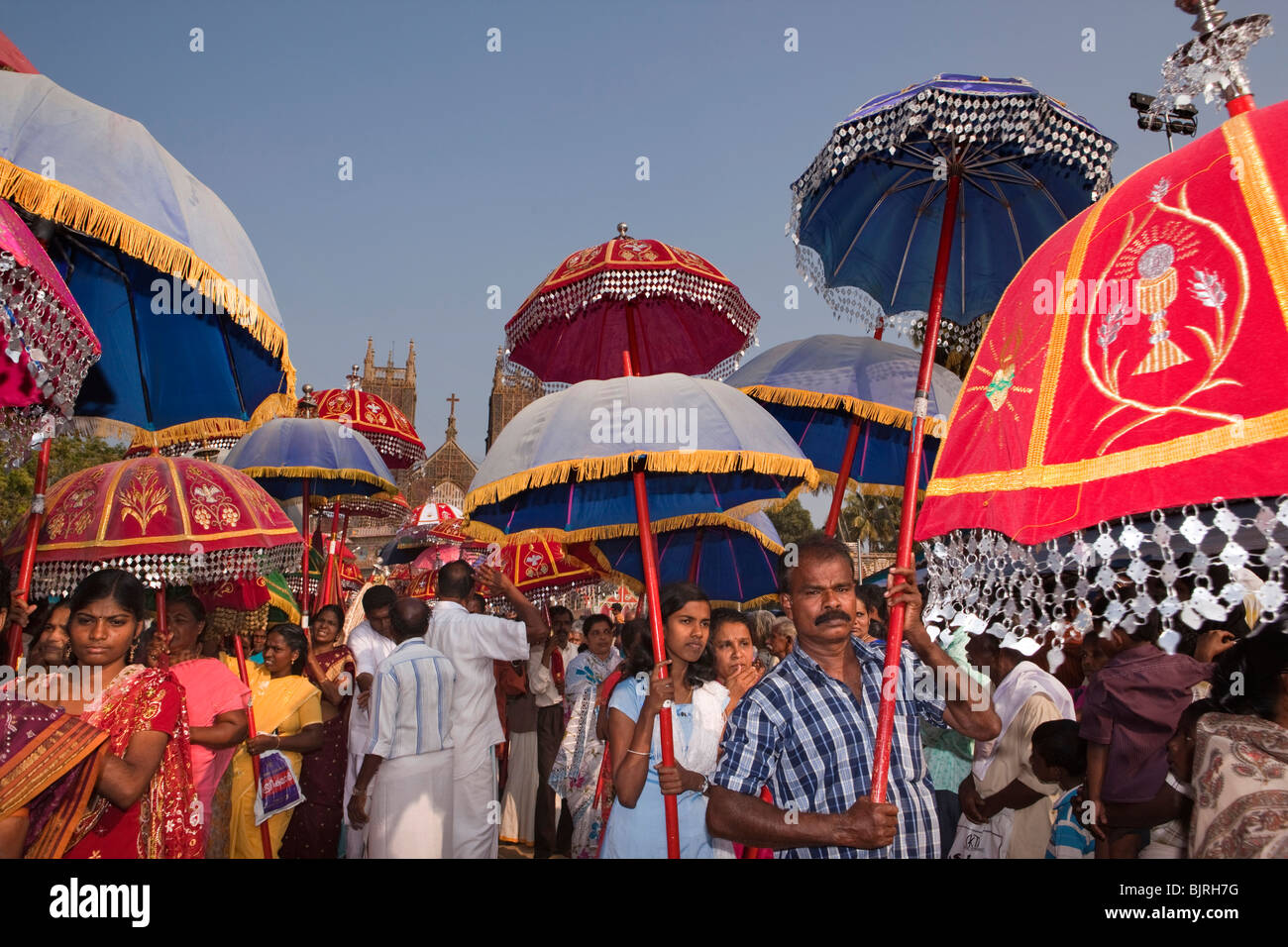 India, Kerala, Alappuzha, (Alleppey) Arthunkal, feast of St. Sebastian ...