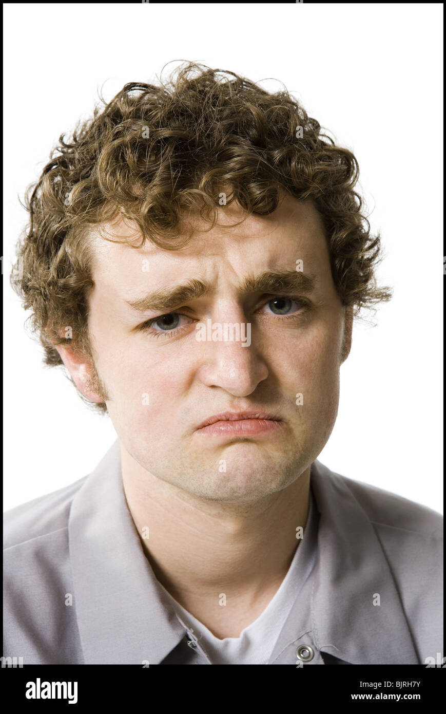 Man making a funny face Stock Photo - Alamy