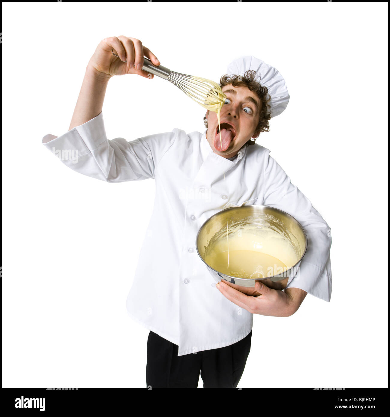 White bakers chefs hat hi-res stock photography and images - Alamy
