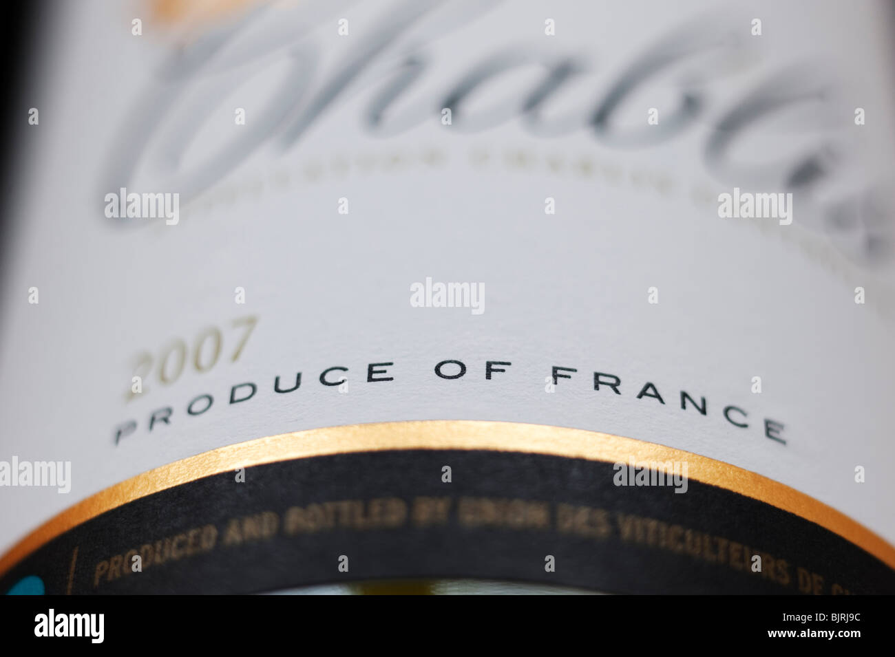 Chablis wine bottle hi-res stock photography and images - Alamy
