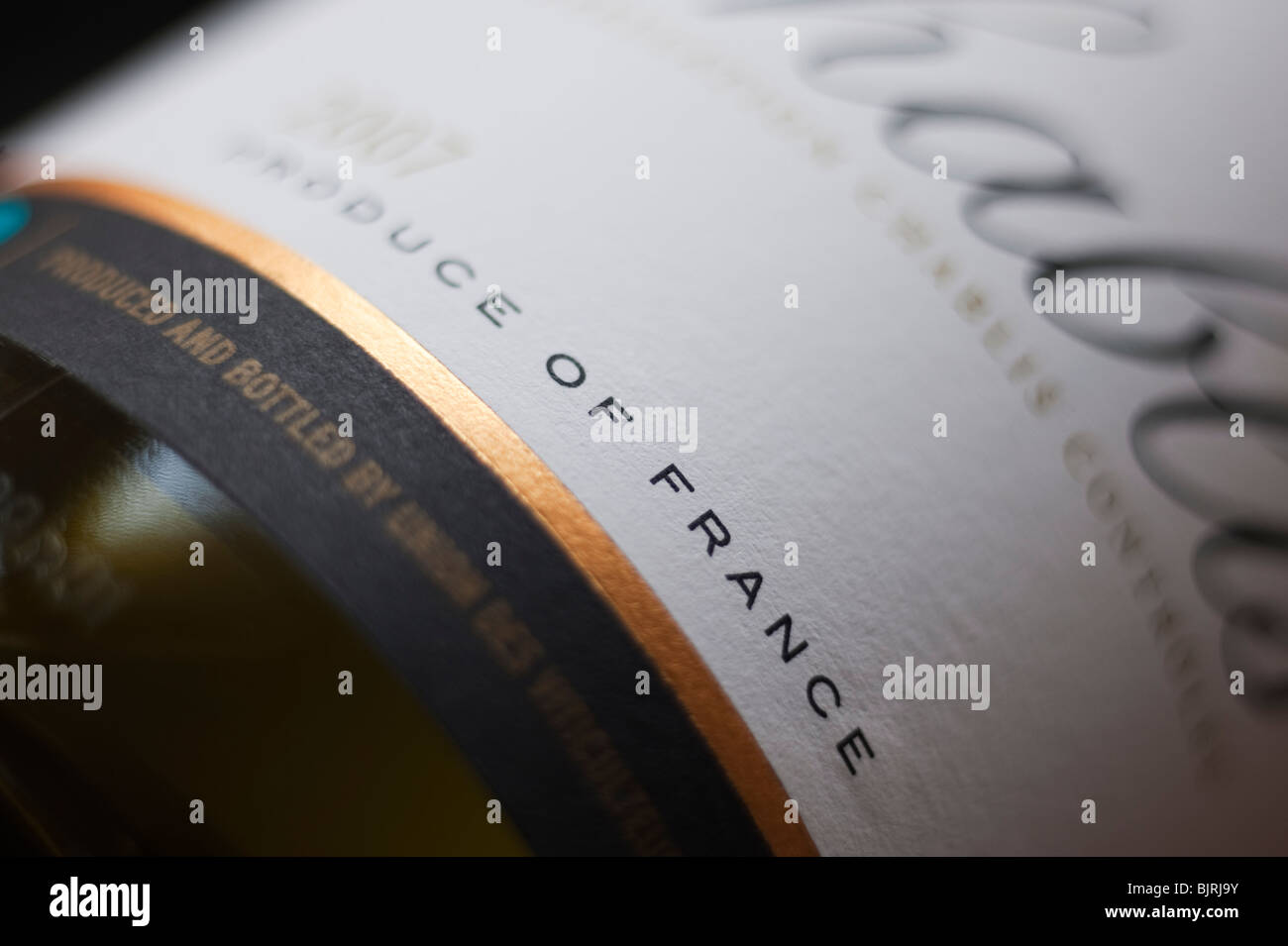 Chablis wine bottle hi-res stock photography and images - Alamy
