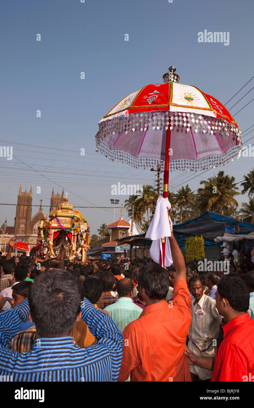 India, Kerala, Alappuzha, (Alleppey) Arthunkal, feast of St. Sebastian ...