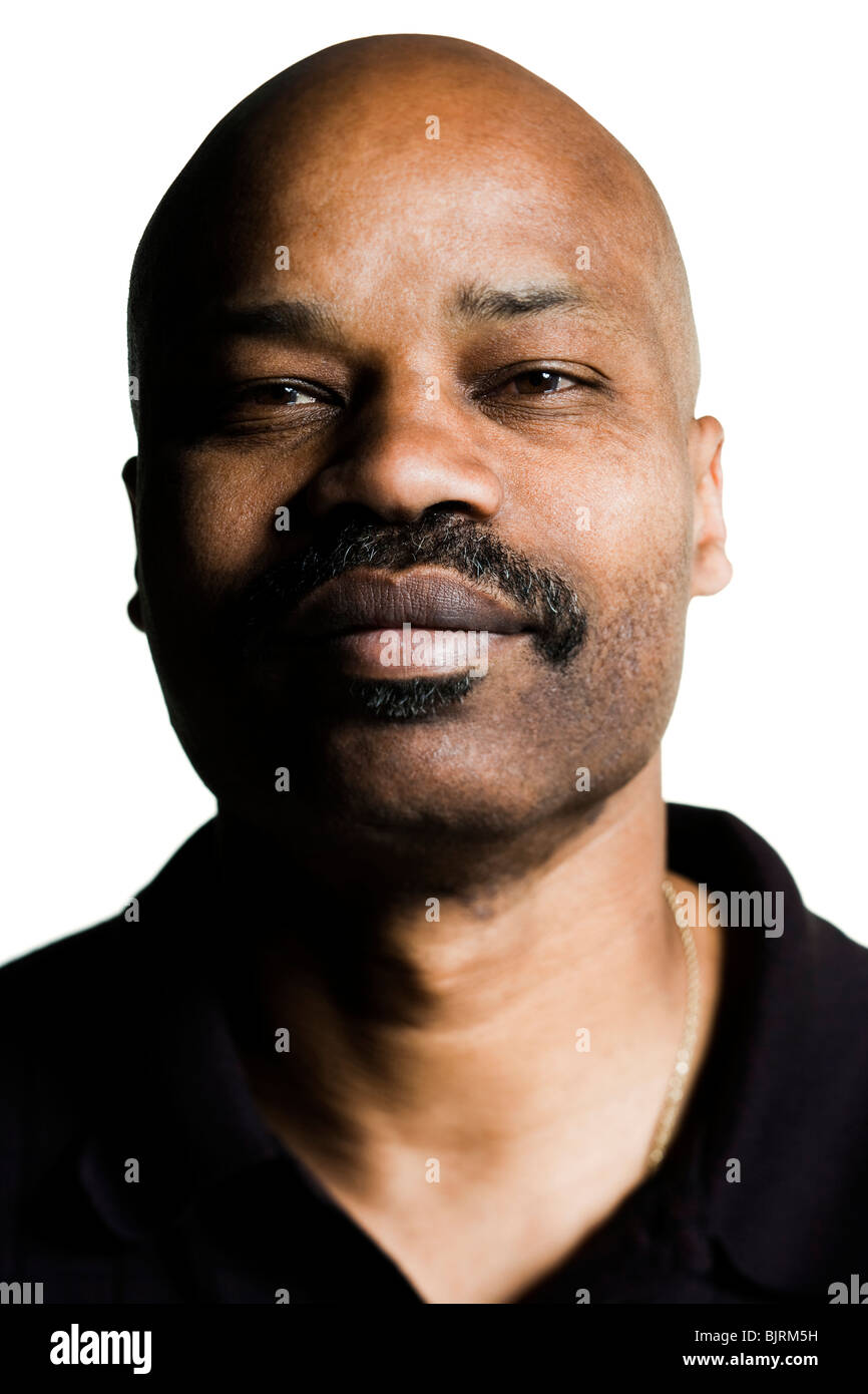 Man smiling with eyes closed Stock Photo - Alamy