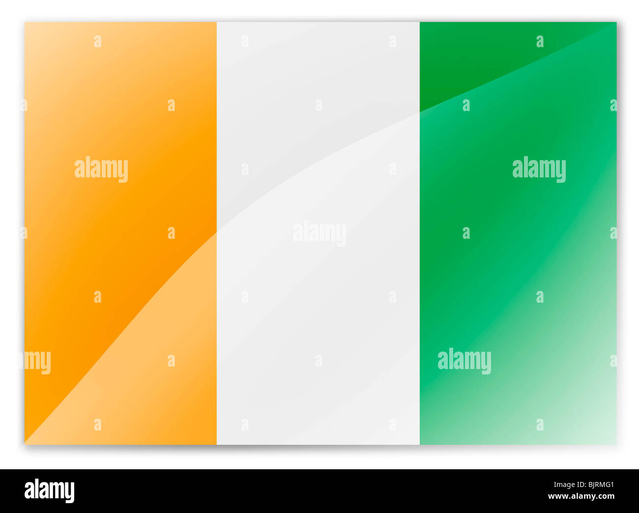 Ivory Coast / Cote d’Ivoire flag Stock Photo - Alamy