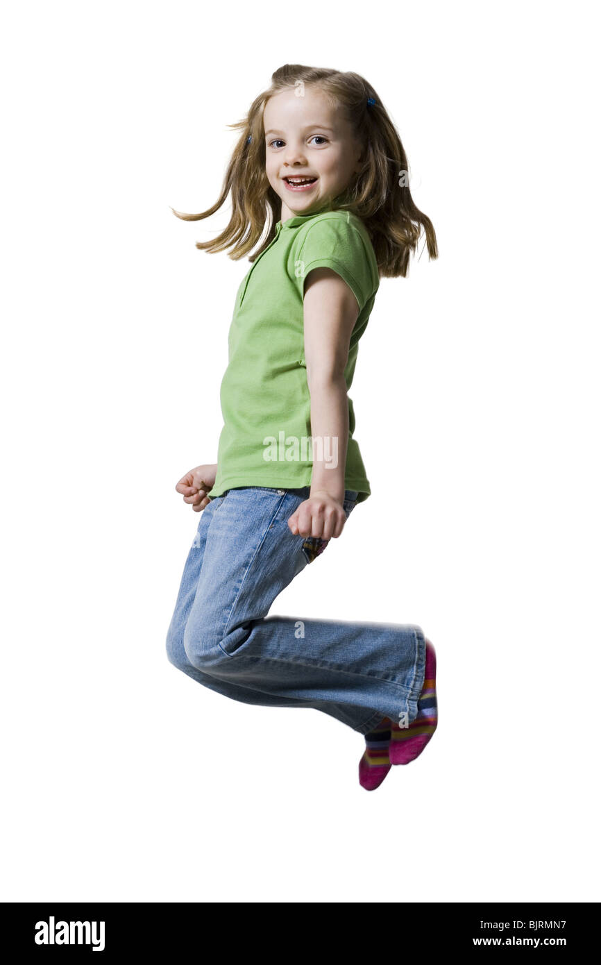Child jumping cut out hi-res stock photography and images - Alamy
