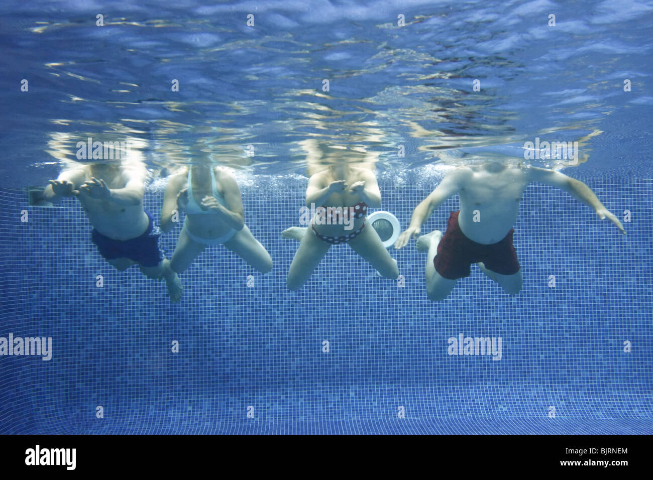 Group people in swimming pool hi-res stock photography and images - Alamy