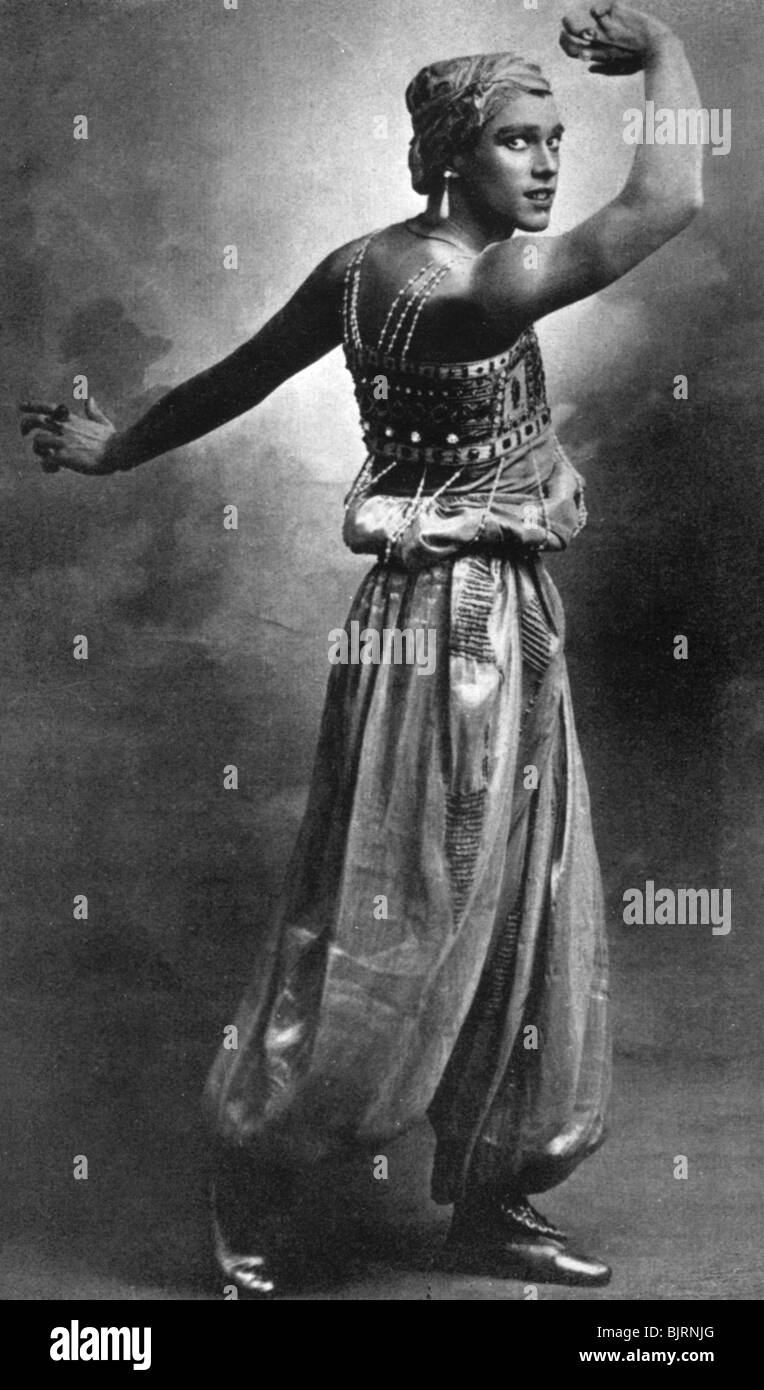 Vaslav Nijinsky, Russian ballet dancer and choreographer Stock Photo ...