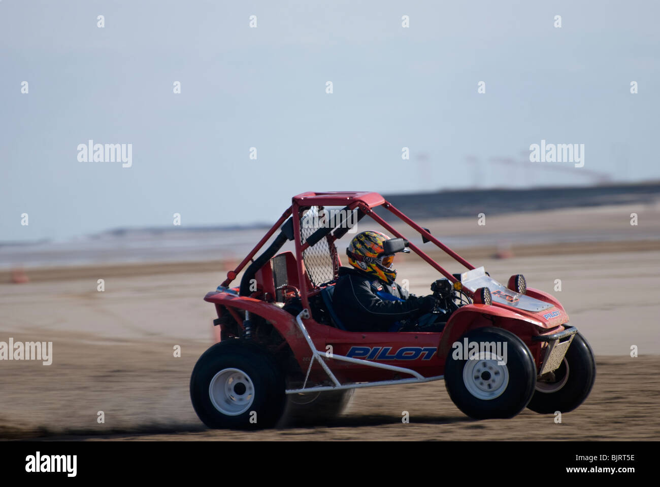 Quad Bike Sand Racing on the beach at Mablethorpe, Lincolnshire ...