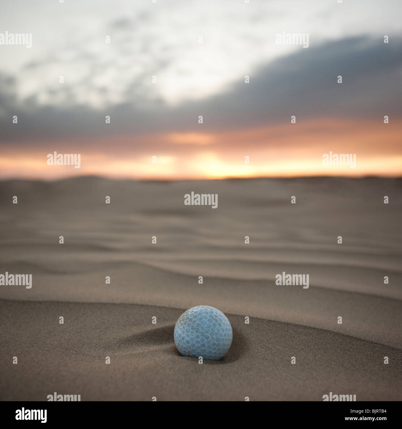USA, Utah, Little Sahara, golf ball on desert Stock Photo - Alamy