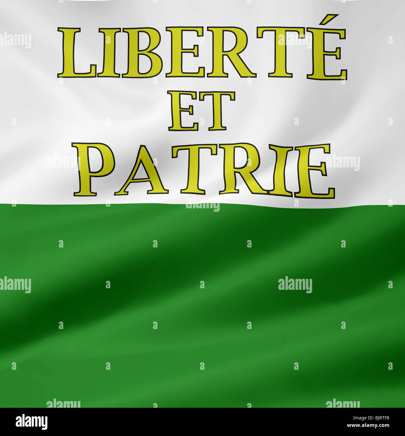 High resolution flag of the swiss canton of Vaud Stock Photo - Alamy