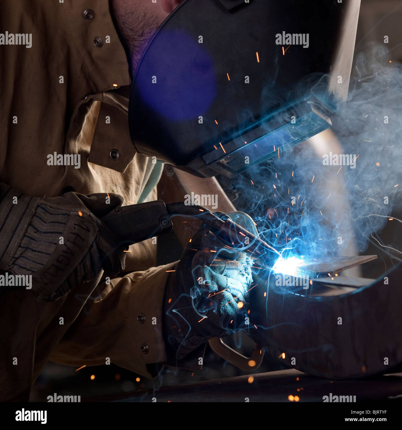 USA, Utah, Orem, welder working Stock Photo - Alamy