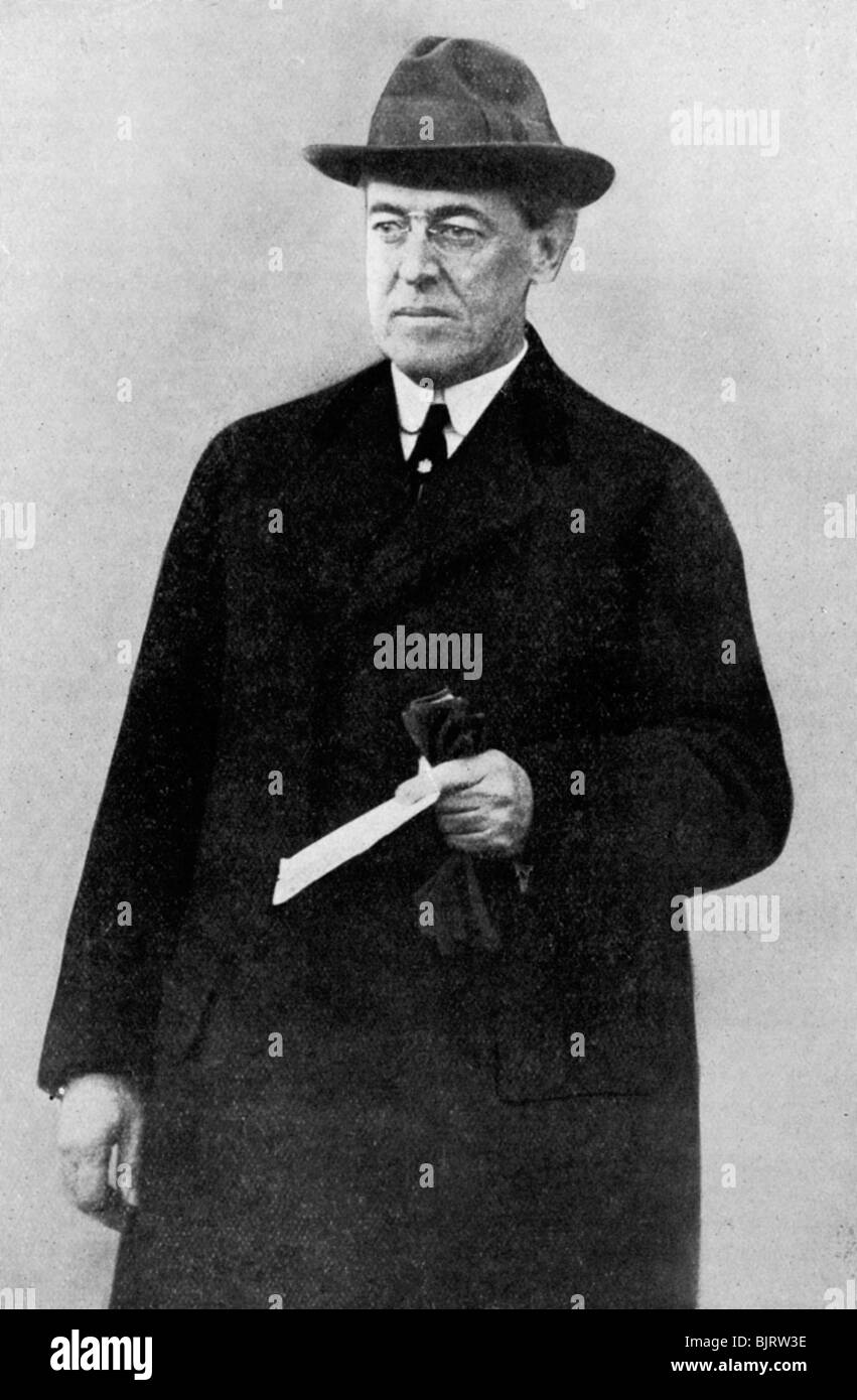 President Woodrow Wilson, First World War, 1916, (c1920). Artist ...