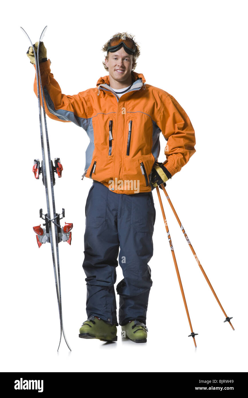 The man in the orange jacket Cut Out Stock Images & Pictures - Alamy