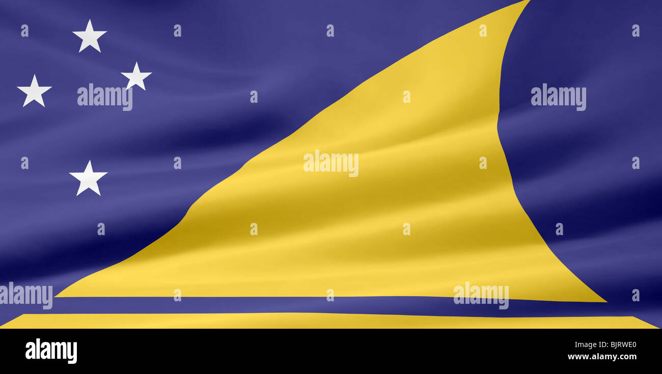 Large flag of Tokelau Stock Photo - Alamy