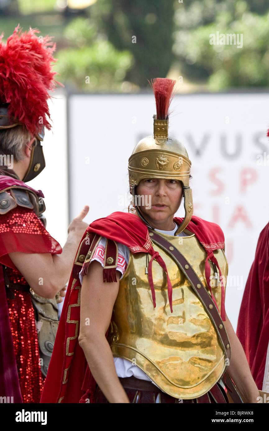 Italy, Rome, The Colosseum - Roman re-enactment Stock Photo - Alamy