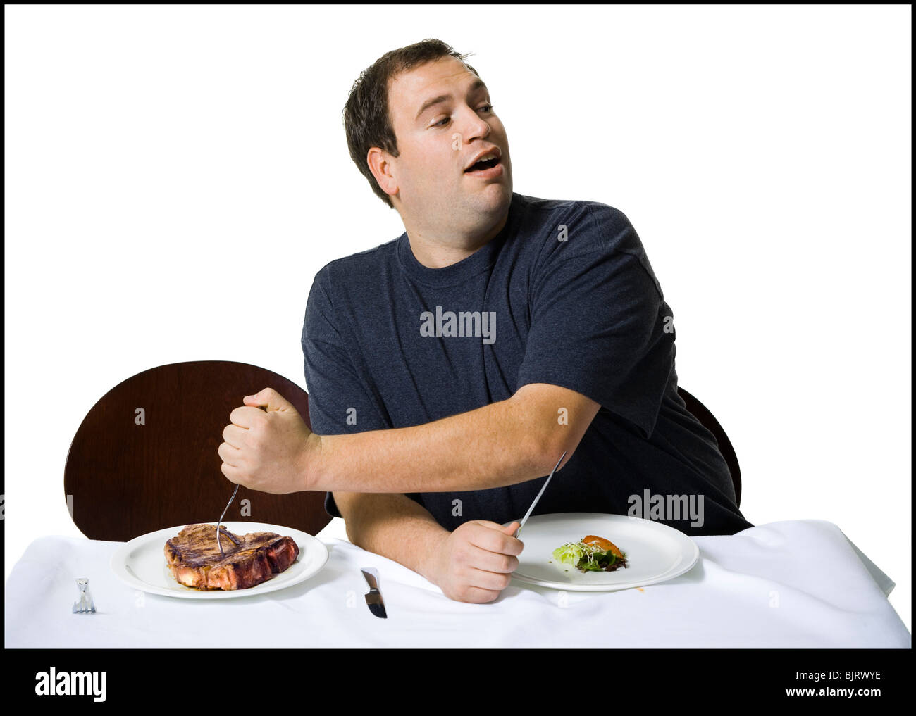 Couple eating lunch Stock Photo - Alamy