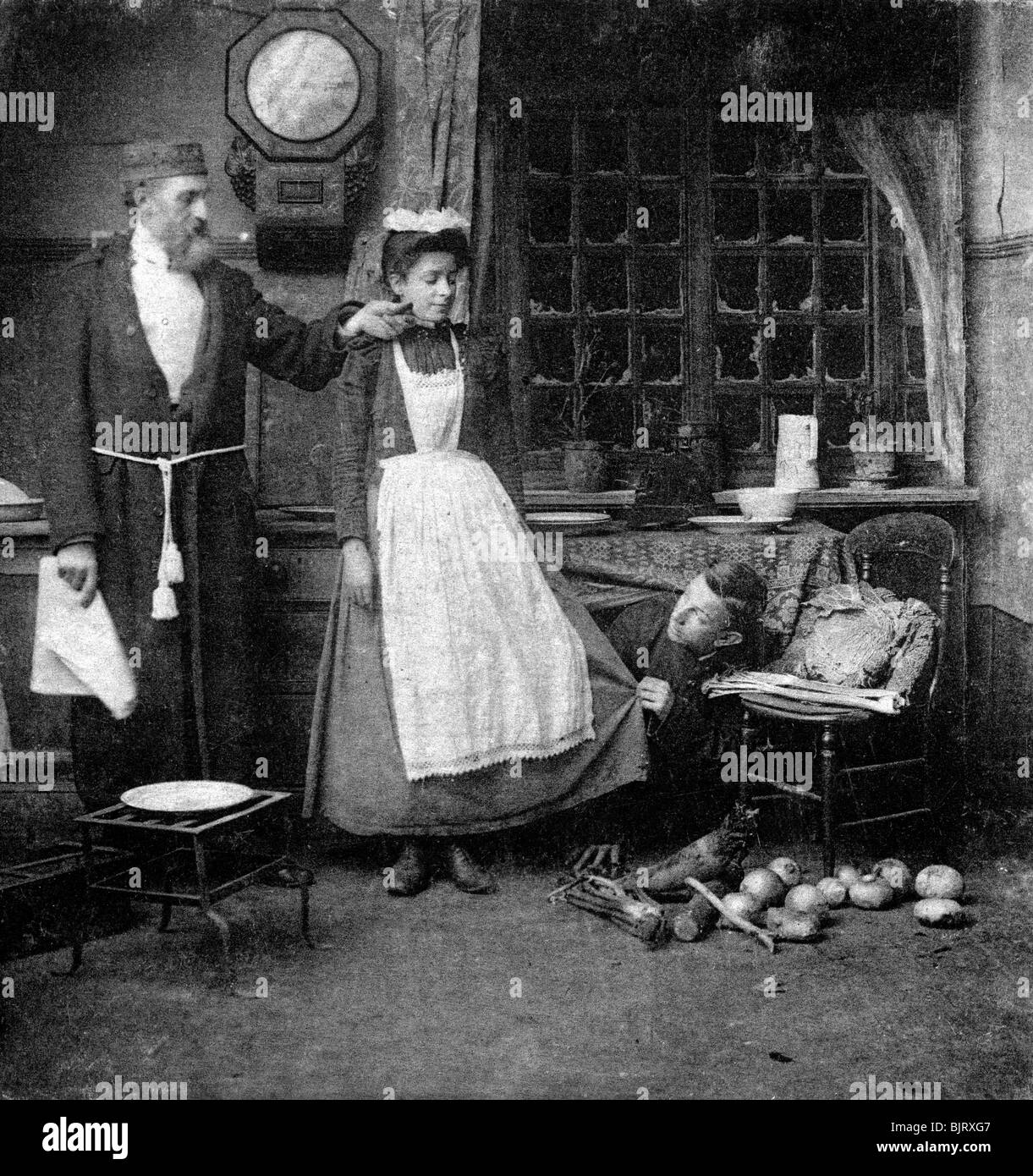 Victorian servant master hi-res stock photography and images - Alamy