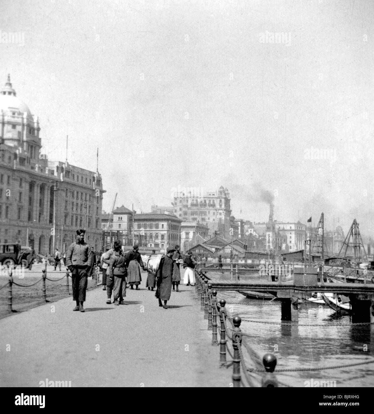 The Bund, Shanghai, China, early 20th century.Artist: J Dearden Holmes ...