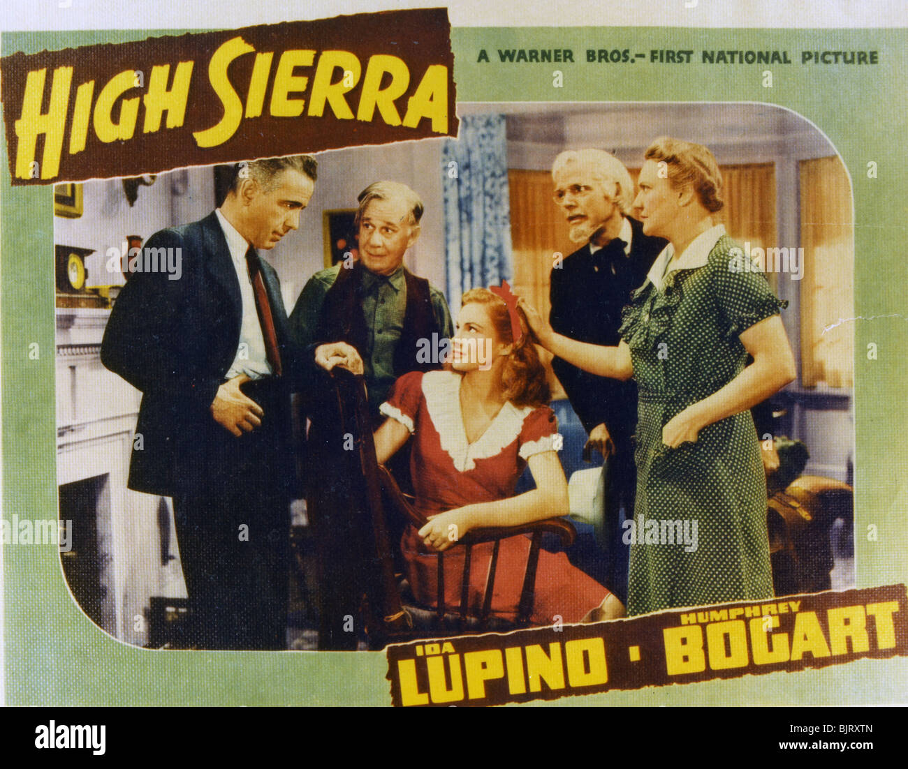 High Sierra 1941 Warner Film With Humphrey Bogart At Left And Ida