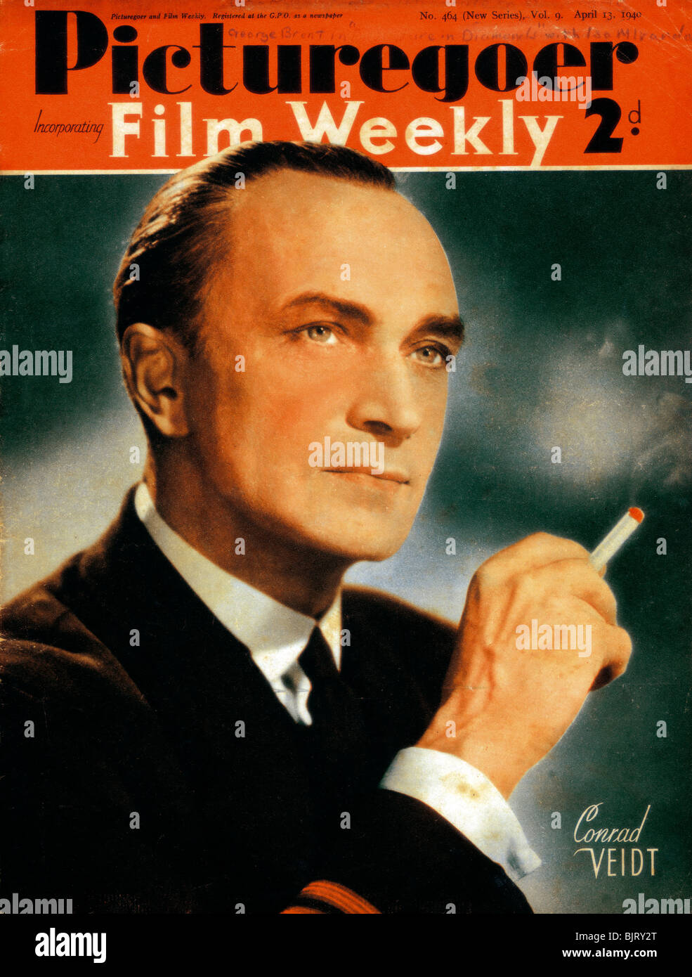 Conrad Veidt (1893-1943), German actor, 1940. Artist: Unknown Stock ...