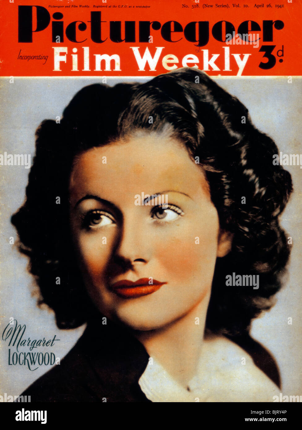 Margaret Lockwood (1916-1990), British actress, 1941. Artist: Unknown Stock Photo - Alamy