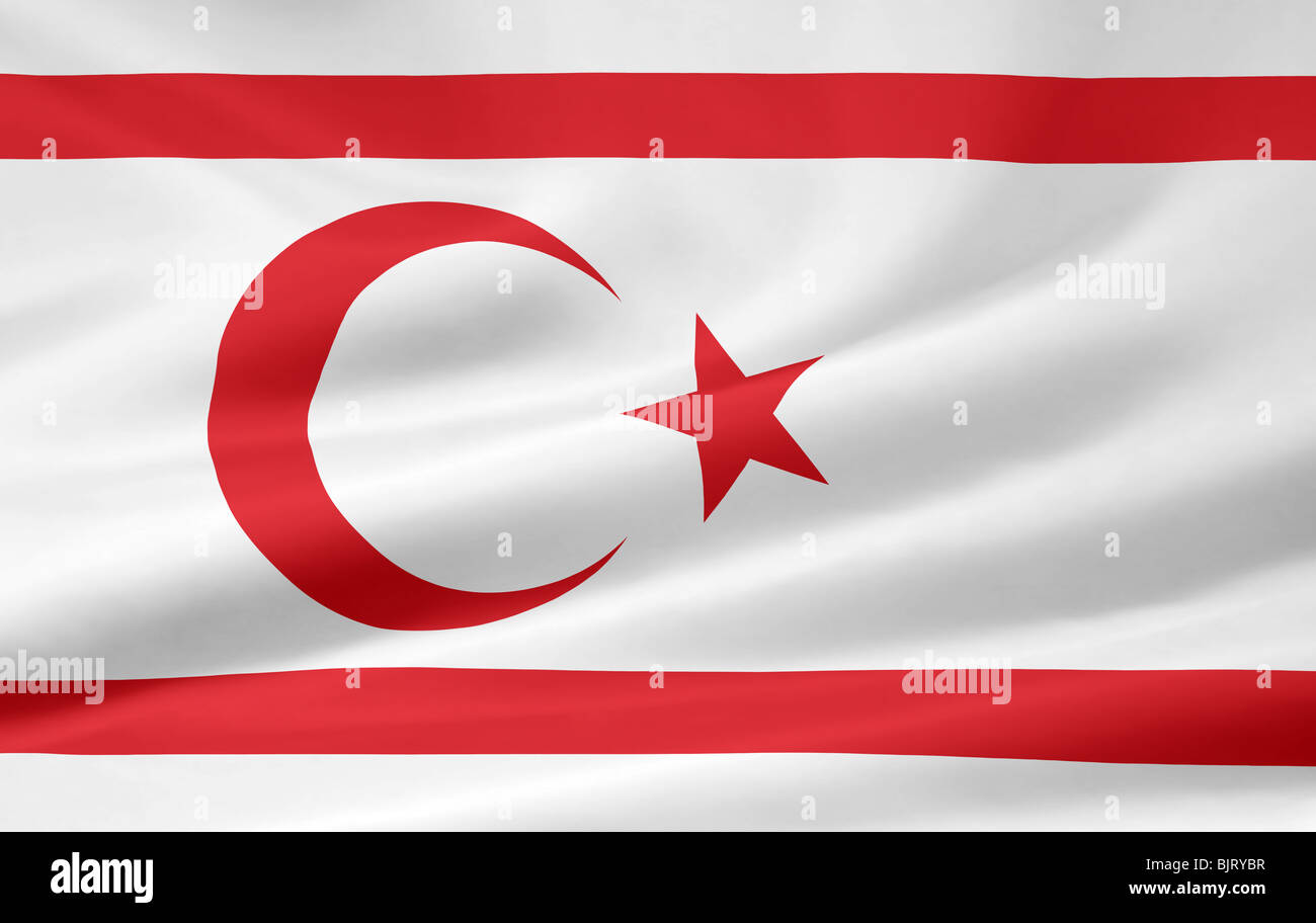 Flag of Northern Cyprus Stock Photo - Alamy