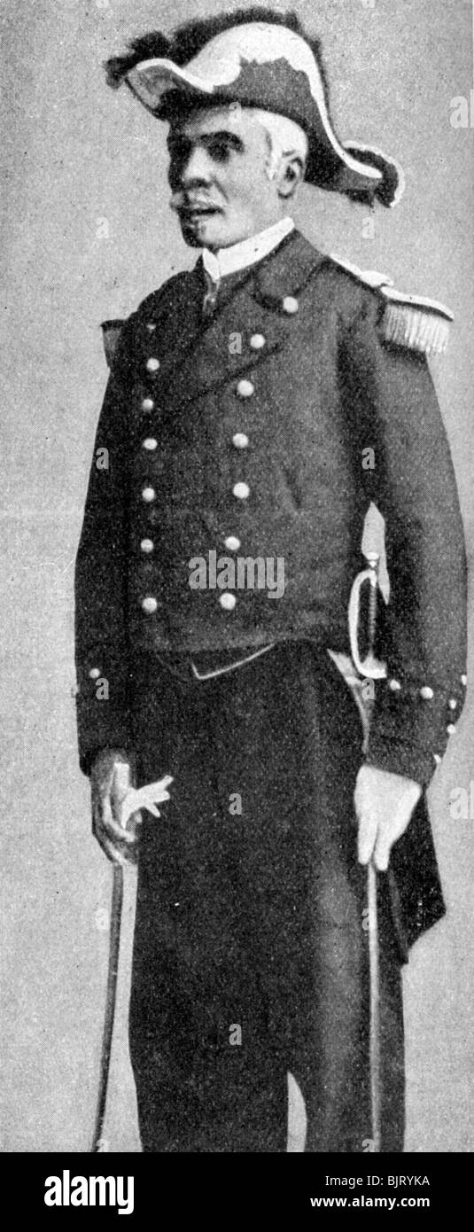 François C. Antoine Simon, president of Haiti, dressed as an admiral ...