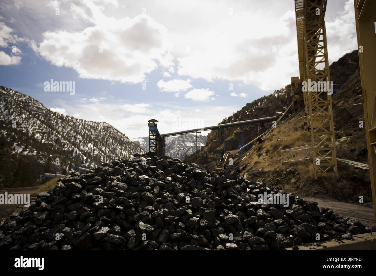 Coal mining facility Stock Photo - Alamy