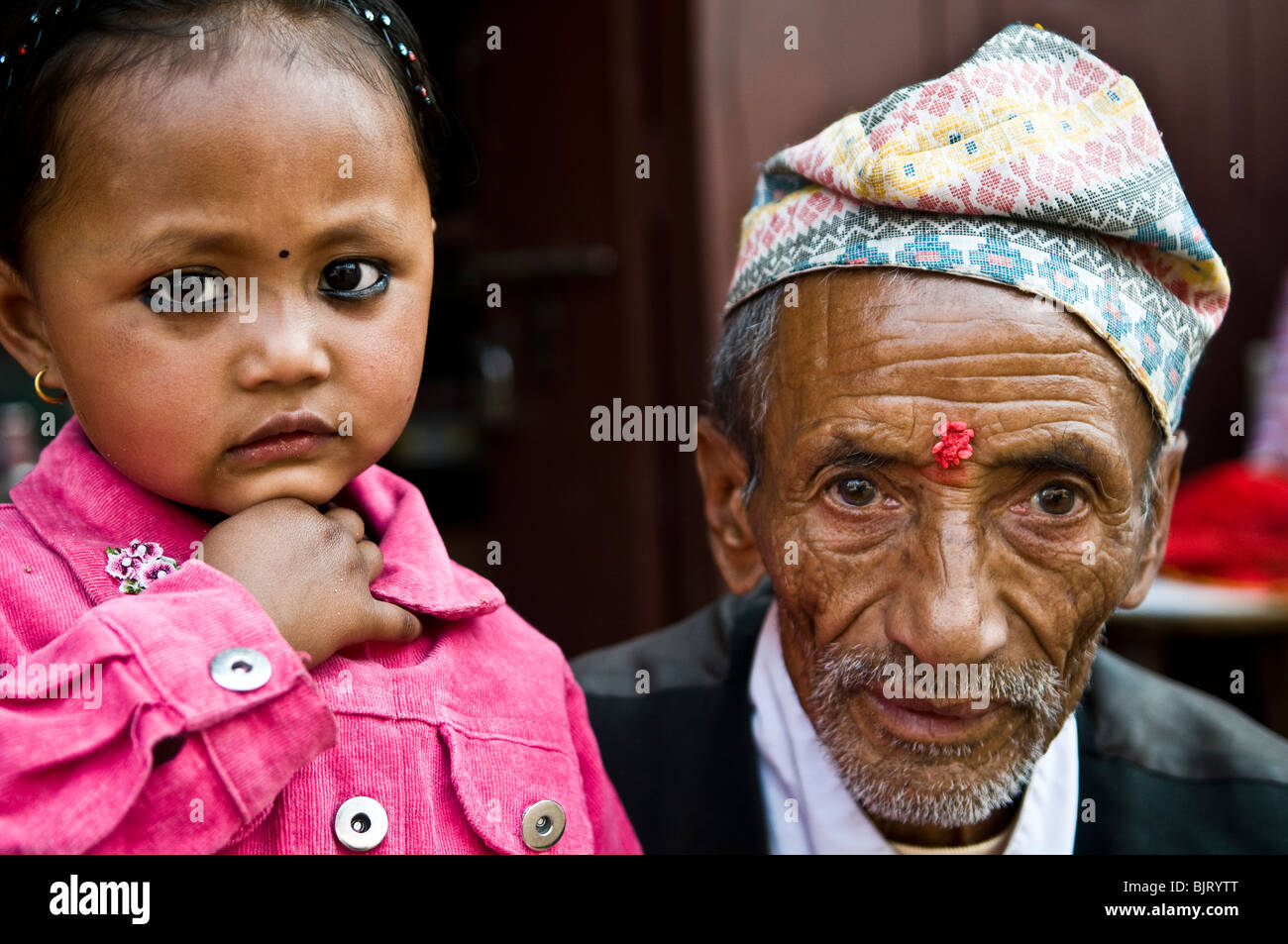 Nepali family hi-res stock photography and images - Alamy