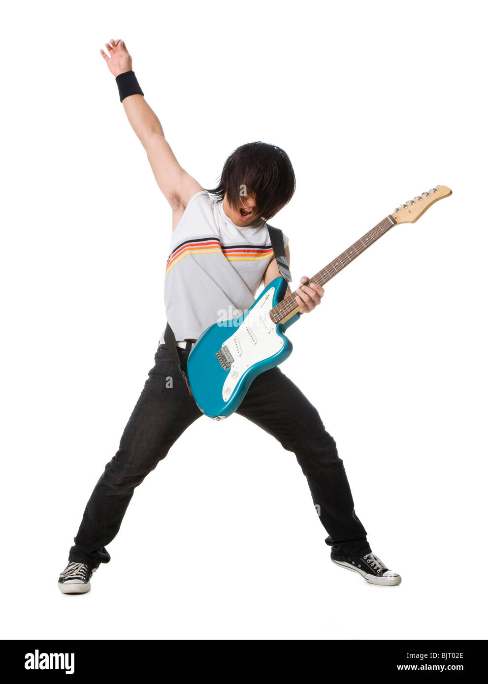 Young man playing electric guitar Stock Photo - Alamy Young man playing electric guitar Stock Photo - Alamy