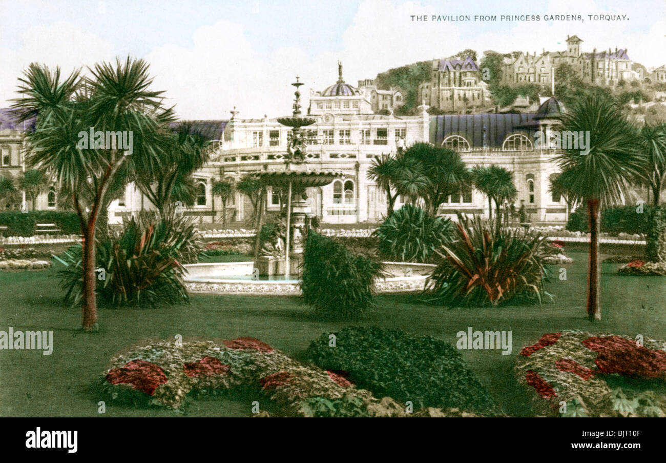 The Pavilion, Torquay, Devon, early 20th century.Artist: Ern Bishop ...
